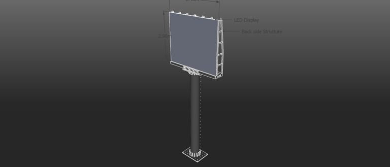 LED Unipole Structure Fabrication and Installation : Vodafone Idea ...